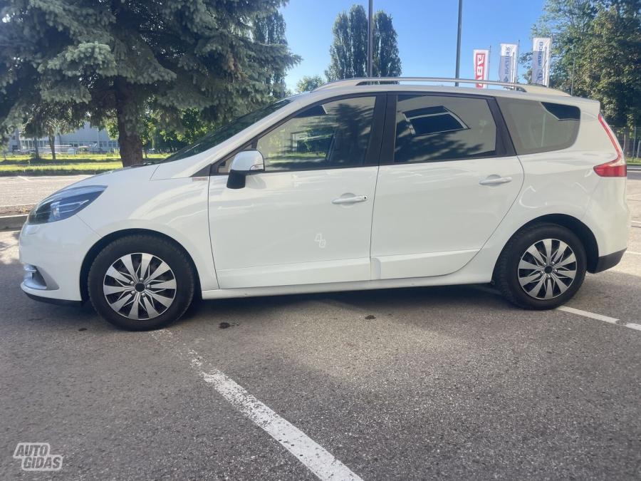 White Renault Grand Scenic 2014 in Kaunas, with an engine capacity of 1.60 L and mileage of 330 thousand km for 4300 €, photo 12 on AUTOMOTO.COM.LV