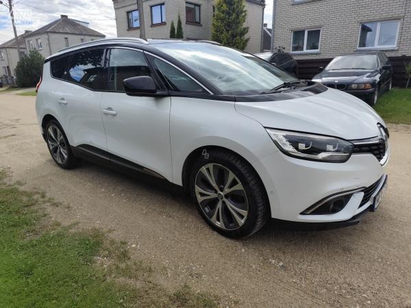 White Renault Grand Scenic 2017 in Telschi, with an engine capacity of 1.20 L and mileage of 176 thousand km for 6800 €, photo 7 on AUTOMOTO.COM.LV