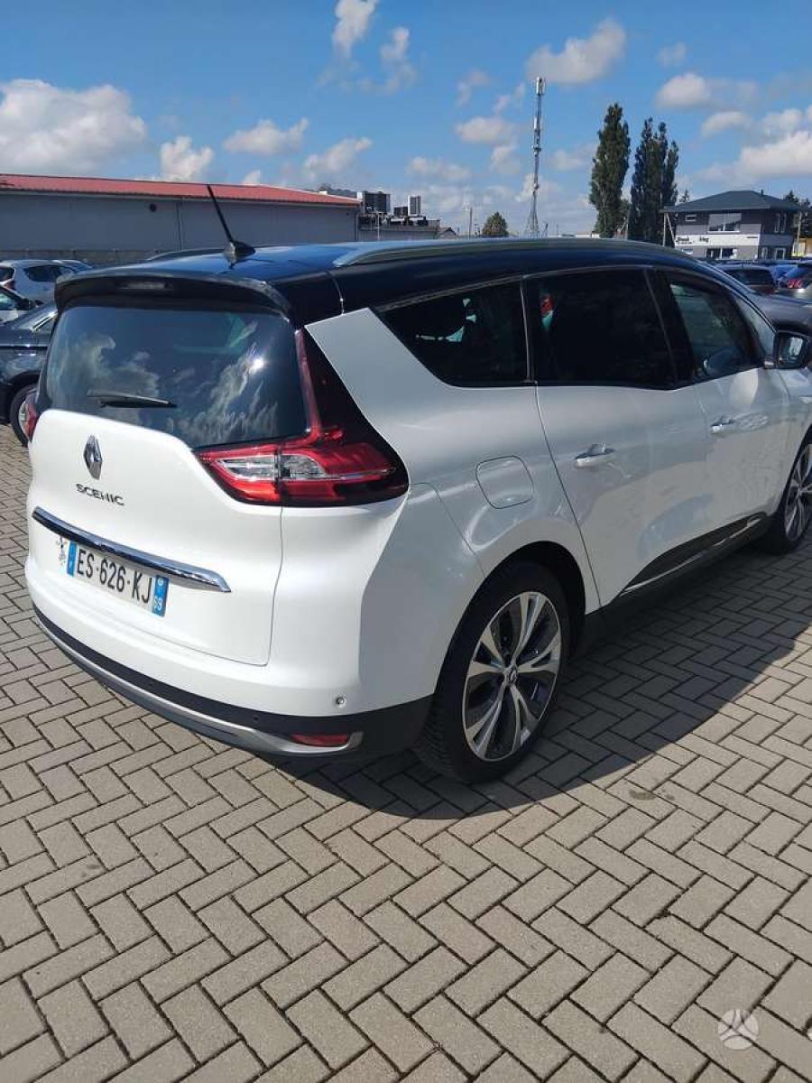 Balts Renault Grand Scenic 2017 Tauragė, ar dzinēja tilpumu 1.60 L un nobraukumu 218 tūkst. km par 7450 €, foto 4 vietnē AUTOMOTO.COM.LV
