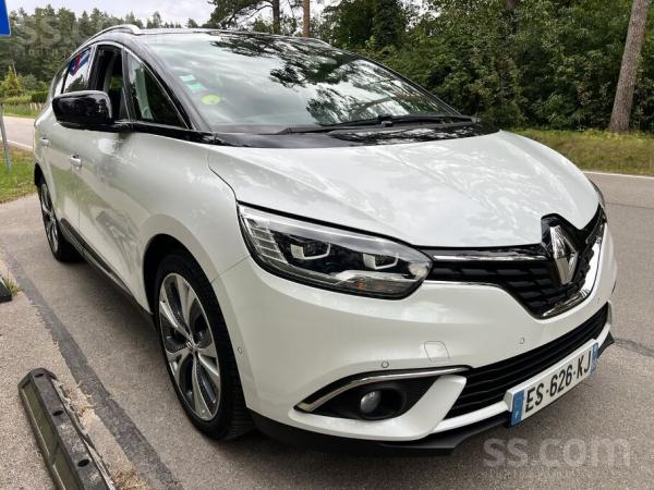 White Renault Grand Scenic 2017 in Riga, with an engine capacity of 1.60 L and mileage of 0 thousand km for 8990 €, photo 5 on AUTOMOTO.COM.LV