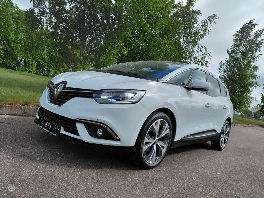 Balts Renault Grand Scenic 2017 Vilkaviškis, ar dzinēja tilpumu 1.20 L un nobraukumu 166 tūkst. km par 8600 €, foto 1 vietnē AUTOMOTO.COM.LV