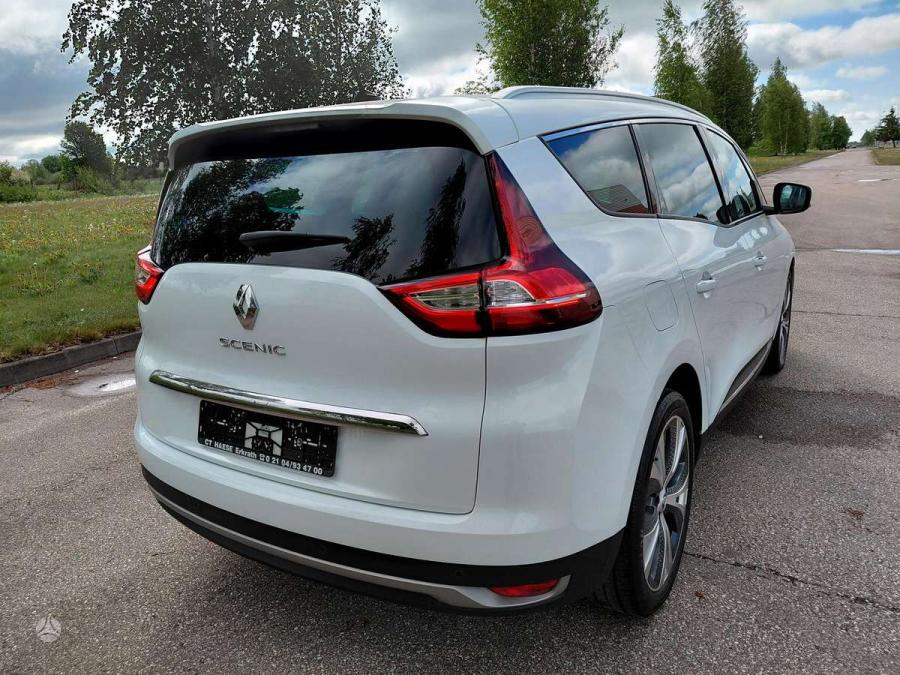 Balts Renault Grand Scenic 2017 Vilkaviškis, ar dzinēja tilpumu 1.20 L un nobraukumu 166 tūkst. km par 8600 €, foto 10 vietnē AUTOMOTO.COM.LV
