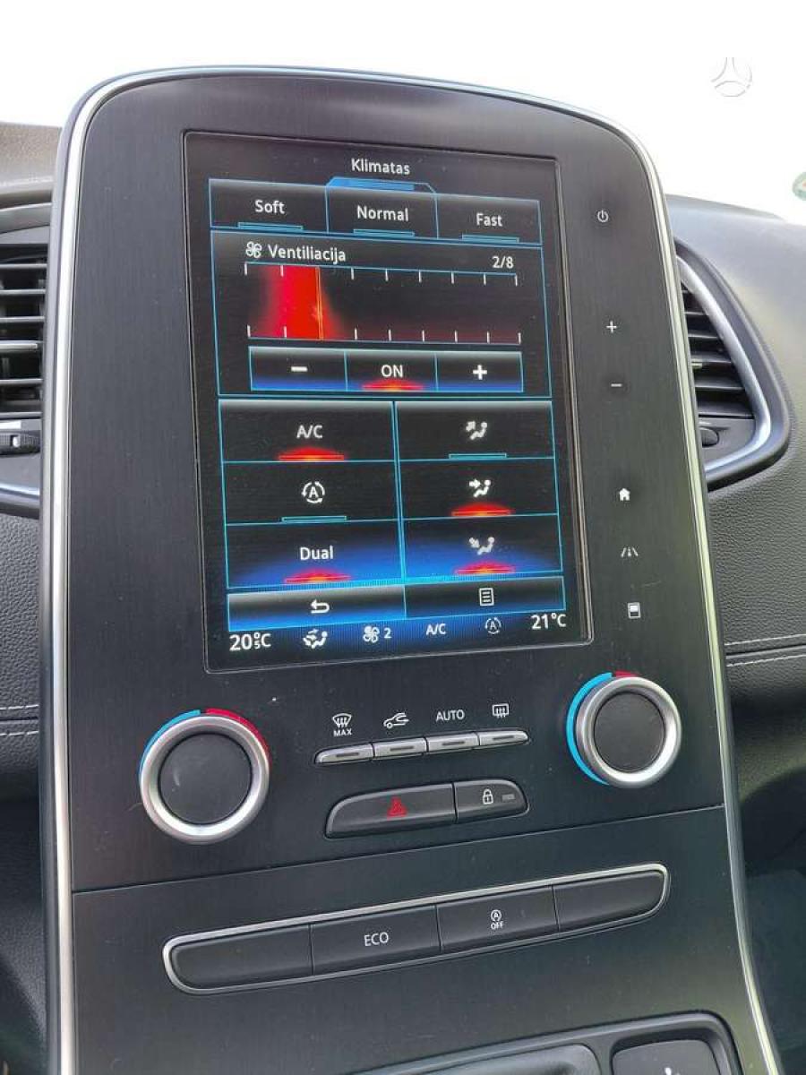 Balts Renault Grand Scenic 2017 Vilkaviškis, ar dzinēja tilpumu 1.20 L un nobraukumu 166 tūkst. km par 8600 €, foto 25 vietnē AUTOMOTO.COM.LV