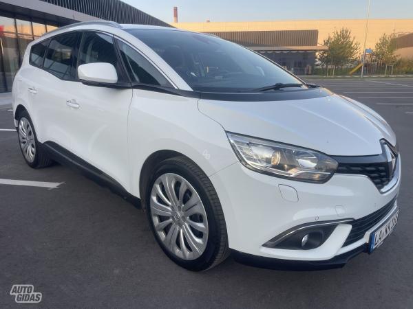 White Renault Grand Scenic 2018 in Kaunas, with an engine capacity of 1.20 L and mileage of 187 thousand km for 8250 €, photo 10 on AUTOMOTO.COM.LV