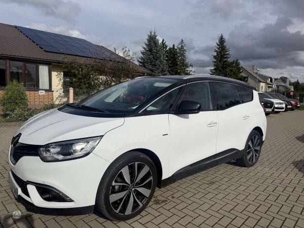 Renault Grand Scenic 2018 in Taurage on AUTOMOTO.COM.LV White Renault Grand Scenic 2018 in Taurage, with an engine capacity of 1.46 L and mileage of 400 thousand km for 6800 €, photo 1 on AUTOMOTO.COM.LV