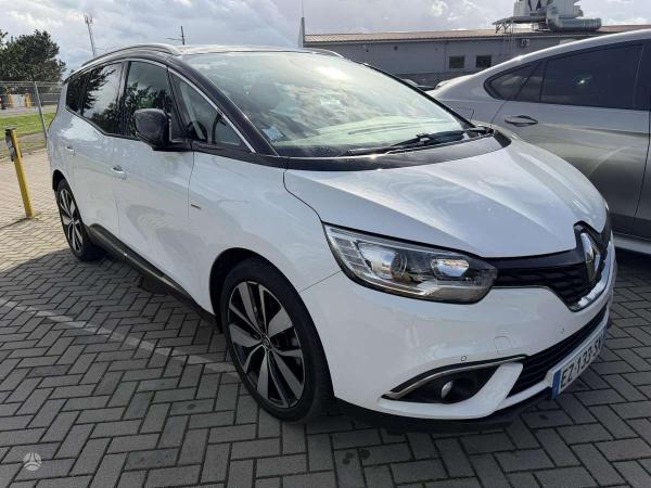 Renault Grand Scenic 2018 in Taurage on AUTOMOTO.COM.LV White Renault Grand Scenic 2018 in Taurage, with an engine capacity of 1.46 L and mileage of 400 thousand km for 6800 €, photo 8 on AUTOMOTO.COM.LV