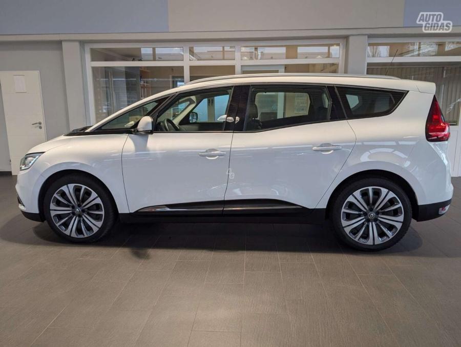 White Renault Grand Scenic 2019 in Kaunas, with an engine capacity of 1.70 L and mileage of 25 thousand km for 22694 €, photo 6 on AUTOMOTO.COM.LV