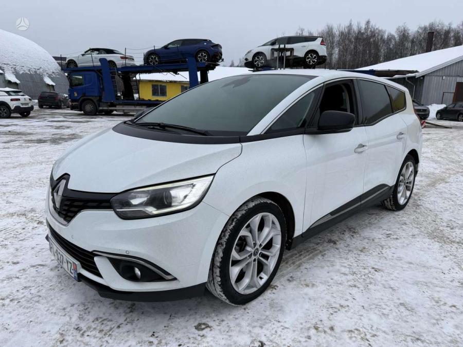 White Renault Grand Scenic 2019 in Kaunas, with an engine capacity of 1.75 L and mileage of 231 thousand km for 7500 €, photo 1 on AUTOMOTO.COM.LV