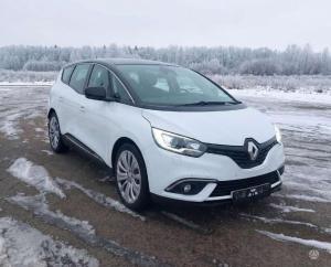 White Renault Grand Scenic 2019 in Panevezys, with an engine capacity of 1.75 L and mileage of 271 thousand km for 7950 €, photo  on AUTOMOTO.COM.LV