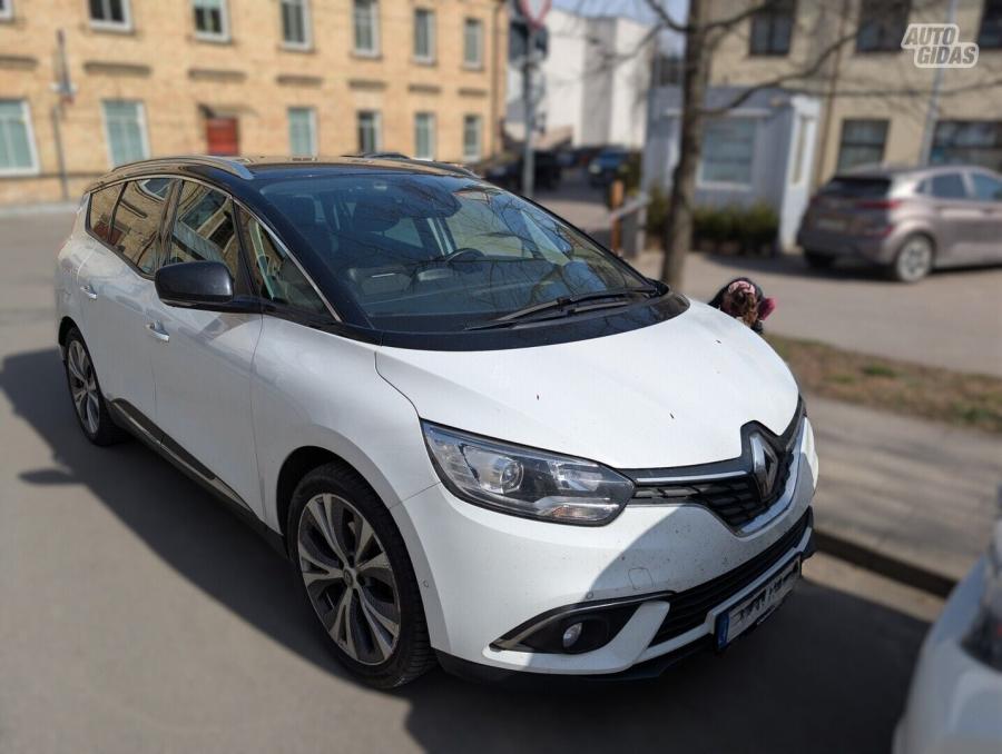 Balts Renault Grand Scenic 2020 Viļņa, ar dzinēja tilpumu 1.70 L un nobraukumu 138 tūkst. km par 11999 €, foto 1 vietnē AUTOMOTO.COM.LV