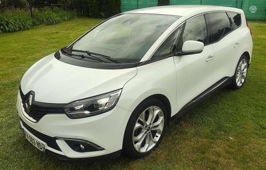 Balts Renault Grand Scenic 2020 Tauragė, ar dzinēja tilpumu 1.75 L un nobraukumu 366 tūkst. km par 6550 €, foto 1 vietnē AUTOMOTO.COM.LV