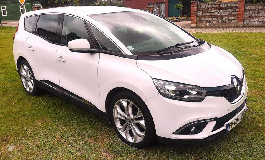 Balts Renault Grand Scenic 2020 Tauragė, ar dzinēja tilpumu 1.75 L un nobraukumu 366 tūkst. km par 6550 €, foto 4 vietnē AUTOMOTO.COM.LV