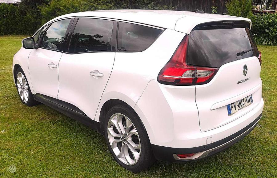 Balts Renault Grand Scenic 2020 Tauragė, ar dzinēja tilpumu 1.75 L un nobraukumu 366 tūkst. km par 6550 €, foto 5 vietnē AUTOMOTO.COM.LV
