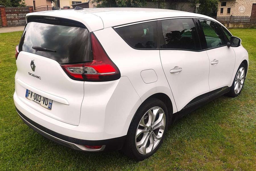 Balts Renault Grand Scenic 2021 Tauragė, ar dzinēja tilpumu 1.75 L un nobraukumu 366 tūkst. km par 6699 €, foto 3 vietnē AUTOMOTO.COM.LV