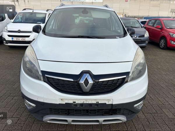 White Renault Grand Scenic 2014 in Vilnius, with an engine capacity of 1.46 L and mileage of 200 thousand km for 4570 €, photo 2 on AUTOMOTO.COM.LV