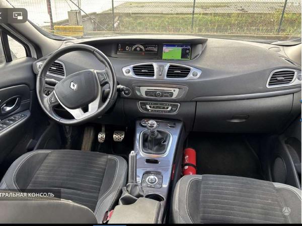 White Renault Grand Scenic 2014 in Vilnius, with an engine capacity of 1.46 L and mileage of 200 thousand km for 4570 €, photo 7 on AUTOMOTO.COM.LV