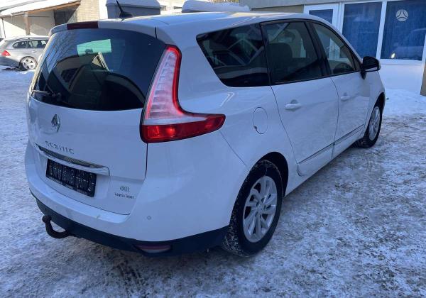 White Renault Grand Scenic 2013 in Taurage, with an engine capacity of 1.50 L and mileage of 270 thousand km for 3600 €, photo 6 on AUTOMOTO.COM.LV