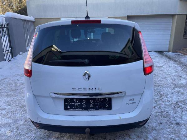 White Renault Grand Scenic 2013 in Taurage, with an engine capacity of 1.50 L and mileage of 270 thousand km for 3600 €, photo 7 on AUTOMOTO.COM.LV