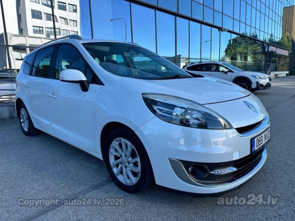 White Renault Grand Scenic 2013 in Tallinn, with an engine capacity of 1.50 L and mileage of 214 thousand km for 3999 €, photo 1 on AUTOMOTO.COM.LV