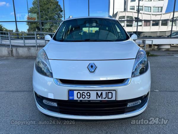 White Renault Grand Scenic 2013 in Tallinn, with an engine capacity of 1.50 L and mileage of 214 thousand km for 3999 €, photo 2 on AUTOMOTO.COM.LV