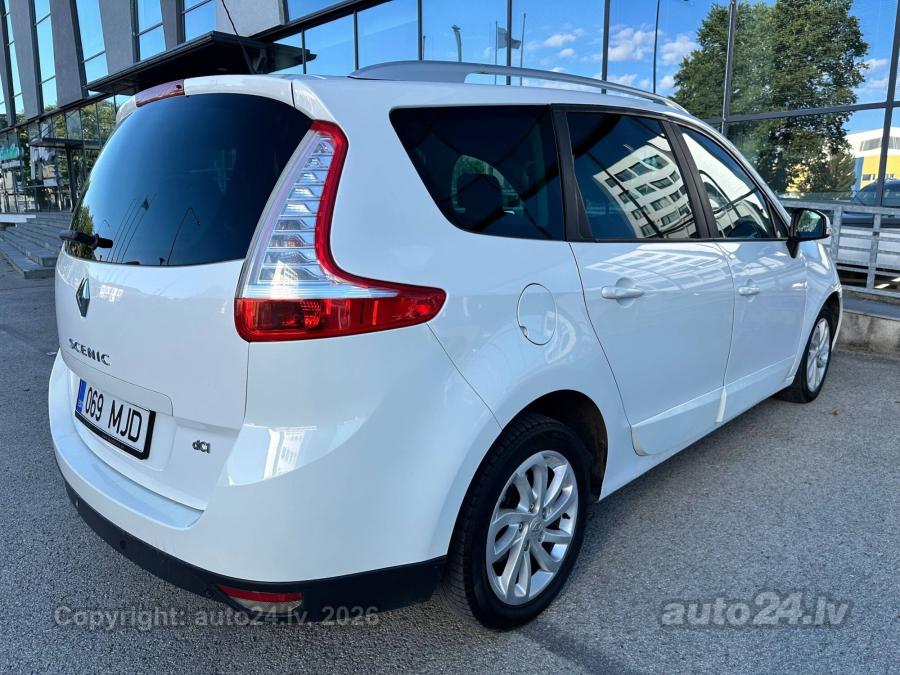 White Renault Grand Scenic 2013 in Tallinn, with an engine capacity of 1.50 L and mileage of 214 thousand km for 3999 €, photo 7 on AUTOMOTO.COM.LV