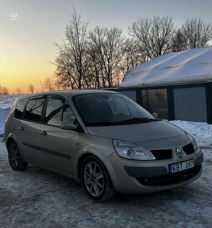 Yellow Renault Grand Scenic 2006 in Siauliai, with an engine capacity of 1.87 L and mileage of 325 thousand km for 1100 €, photo 1 on AUTOMOTO.COM.LV