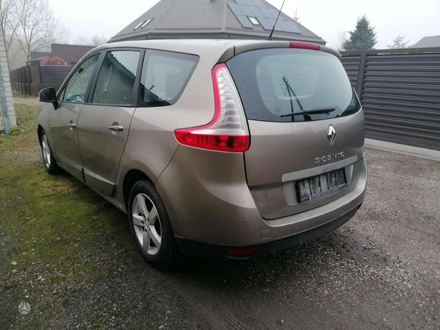 Dzeltens Renault Grand Scenic 2010 Marijampole, ar dzinēja tilpumu 1.60 L un nobraukumu 237 tūkst. km par 1600 €, foto 2 vietnē AUTOMOTO.COM.LV