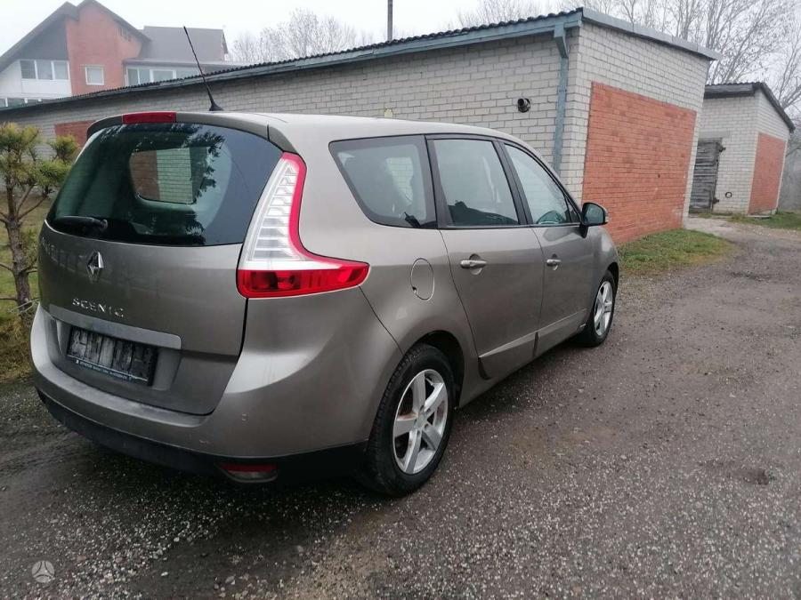 Dzeltens Renault Grand Scenic 2010 Marijampole, ar dzinēja tilpumu 1.60 L un nobraukumu 237 tūkst. km par 1600 €, foto 3 vietnē AUTOMOTO.COM.LV