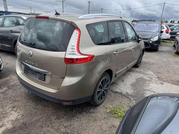 Dzeltens Renault Grand Scenic 2013 Kauņa, ar dzinēja tilpumu 1.60 L un nobraukumu 219 tūkst. km par 3100 €, foto 4 vietnē AUTOMOTO.COM.LV