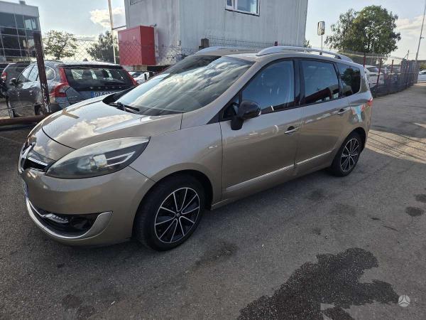 Yellow Renault Grand Scenic 2013 in Taurage, with an engine capacity of 1.46 L and mileage of 260 thousand km for 3950 €, photo 3 on AUTOMOTO.COM.LV