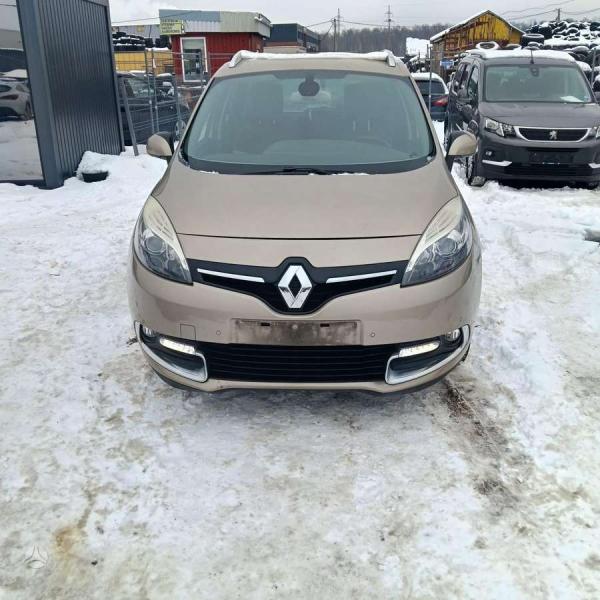 Yellow Renault Grand Scenic 2015 in Kaunas, with an engine capacity of 1.46 L and mileage of 242 thousand km for 4750 €, photo 1 on AUTOMOTO.COM.LV