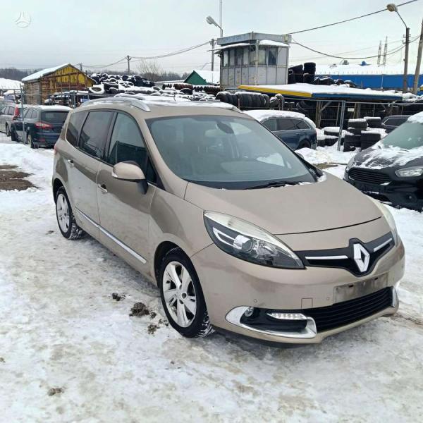 Yellow Renault Grand Scenic 2015 in Kaunas, with an engine capacity of 1.46 L and mileage of 242 thousand km for 4750 €, photo 2 on AUTOMOTO.COM.LV