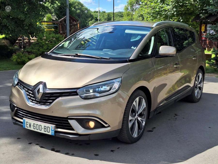 Dzeltens Renault Grand Scenic 2018 Tauragė, ar dzinēja tilpumu 1.50 L un nobraukumu 230 tūkst. km par 8499 €, foto 10 vietnē AUTOMOTO.COM.LV