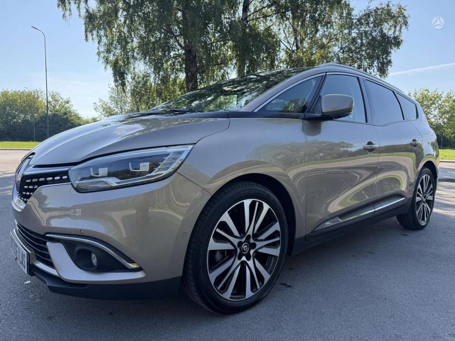 Dzeltens Renault Grand Scenic 2018 Kauņa, ar dzinēja tilpumu 1.60 L un nobraukumu 142 tūkst. km par 10999 €, foto 1 vietnē AUTOMOTO.COM.LV