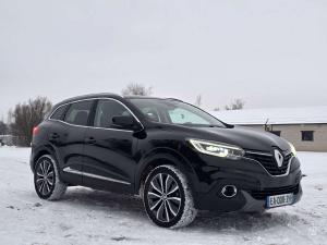 Melns Renault Kadjar 2016 Tauragė, ar dzinēja tilpumu 1.60 L un nobraukumu 175 tūkst. km par 8700 €, foto  vietnē AUTOMOTO.COM.LV