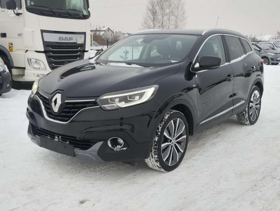 Melns Renault Kadjar 2016 Tauragė, ar dzinēja tilpumu 1.20 L un nobraukumu 130 tūkst. km par 8200 €, foto 1 vietnē AUTOMOTO.COM.LV