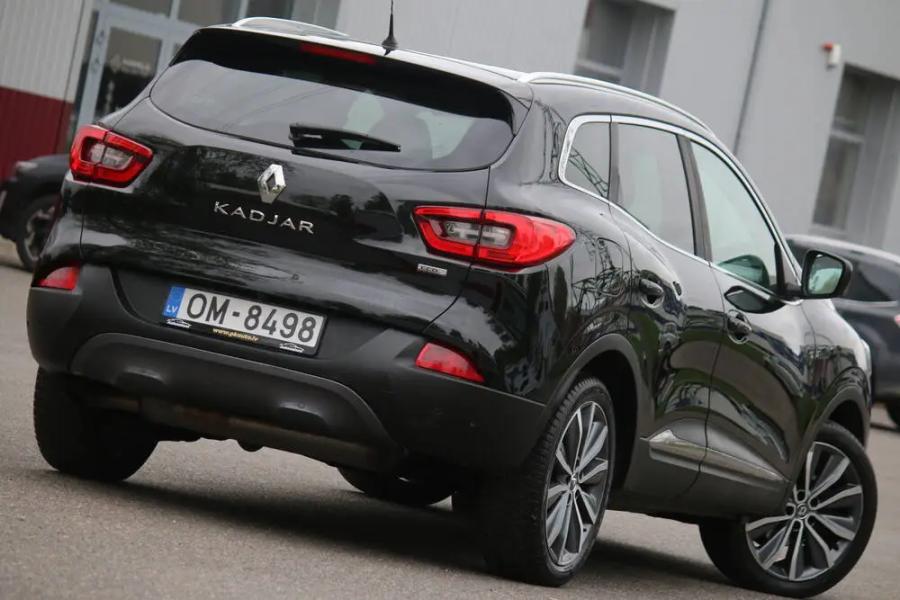 Black Renault Kadjar 2016 in Riga, with an engine capacity of 1.50 L and mileage of 192 thousand km for 9990 €, photo 3 on AUTOMOTO.COM.LV
