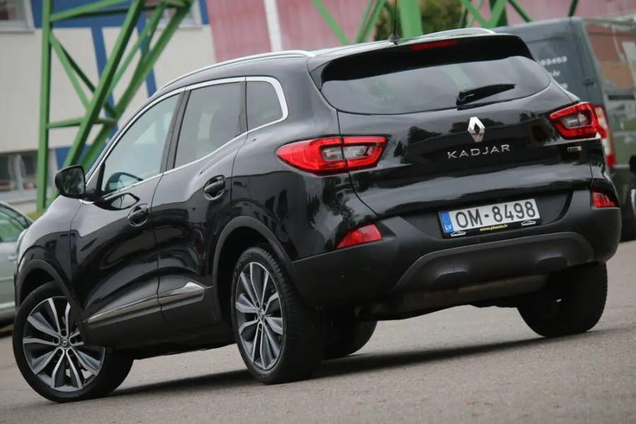 Black Renault Kadjar 2016 in Riga, with an engine capacity of 1.50 L and mileage of 192 thousand km for 9990 €, photo 5 on AUTOMOTO.COM.LV