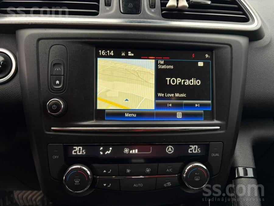 Черный Рено Kadjar 2016 в Рига, объемом двигателя 1.50 л и пробегом 290 тыс. км за 6490 €, фото 11 на AUTOMOTO.COM.LV