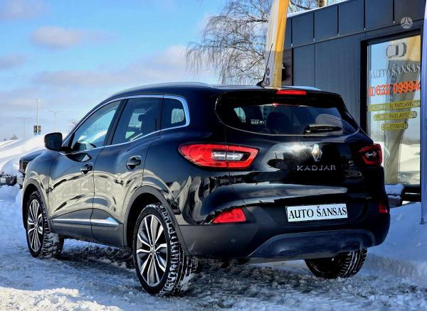 Black Renault Kadjar 2018 in Taurage, with an engine capacity of 1.46 L and mileage of 144 thousand km for 11600 €, photo 7 on AUTOMOTO.COM.LV