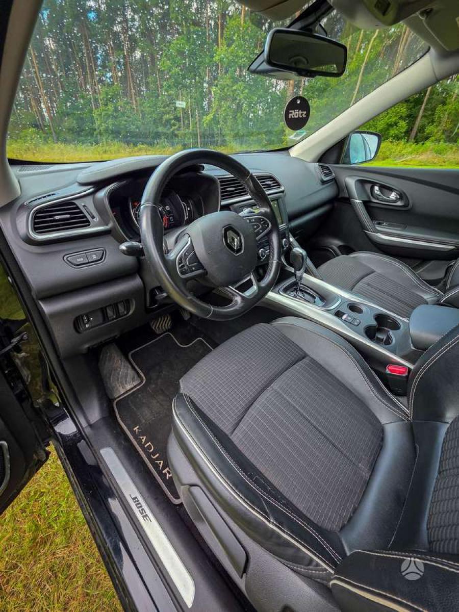 Черный Рено Kadjar 2018 в Ионава, объемом двигателя 1.20 л и пробегом 108 тыс. км за 10500 €, фото 13 на AUTOMOTO.COM.LV