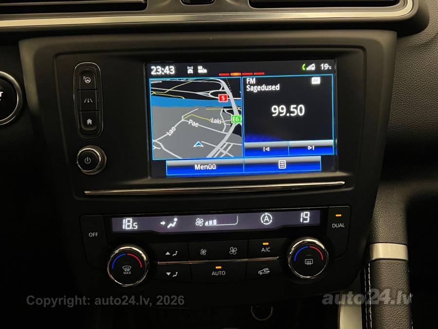 Черный Рено Kadjar 2016 в Пярну, объемом двигателя 1.60 л и пробегом 198 тыс. км за 9990 €, фото 18 на AUTOMOTO.COM.LV