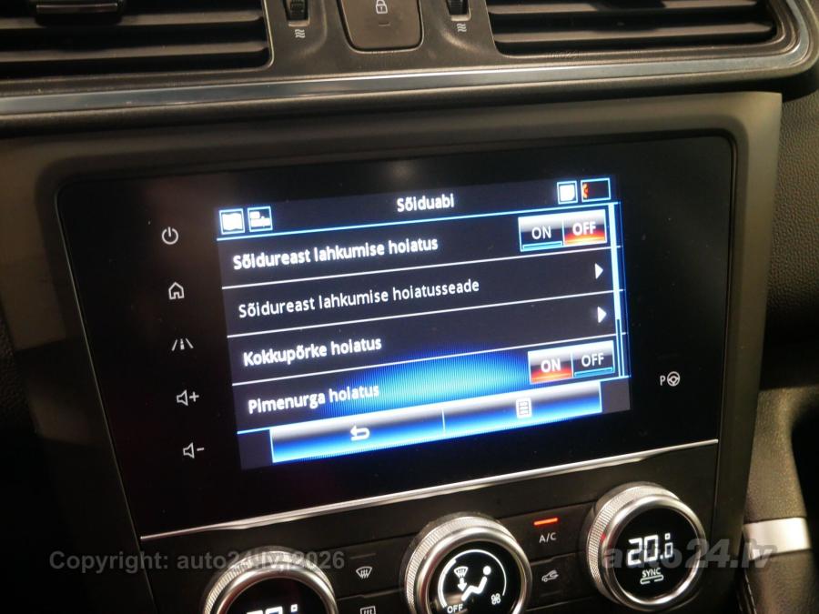 Black Renault Kadjar 2019 in Tallinn, with an engine capacity of 1.50 L and mileage of 98 thousand km for 16990 €, photo 12 on AUTOMOTO.COM.LV