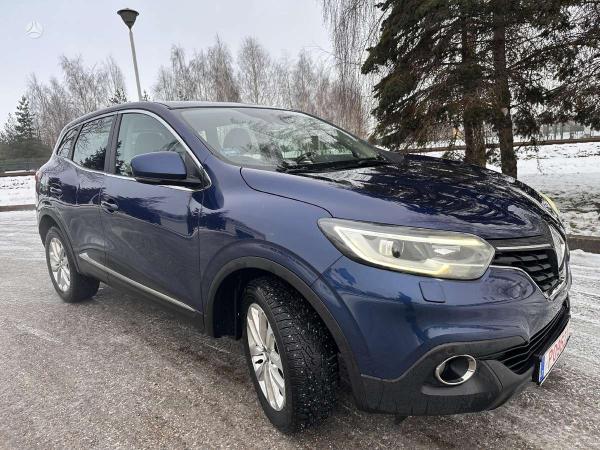 Blue Renault Kadjar 2016 in Marijampole, with an engine capacity of 1.20 L and mileage of 175 thousand km for 7700 €, photo 4 on AUTOMOTO.COM.LV