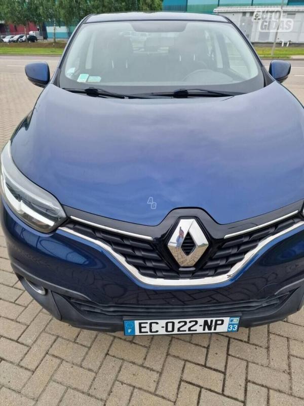 Blue Renault Kadjar 2016 in Kaunas, with an engine capacity of 1.20 L and mileage of 184 thousand km for 6900 €, photo 1 on AUTOMOTO.COM.LV