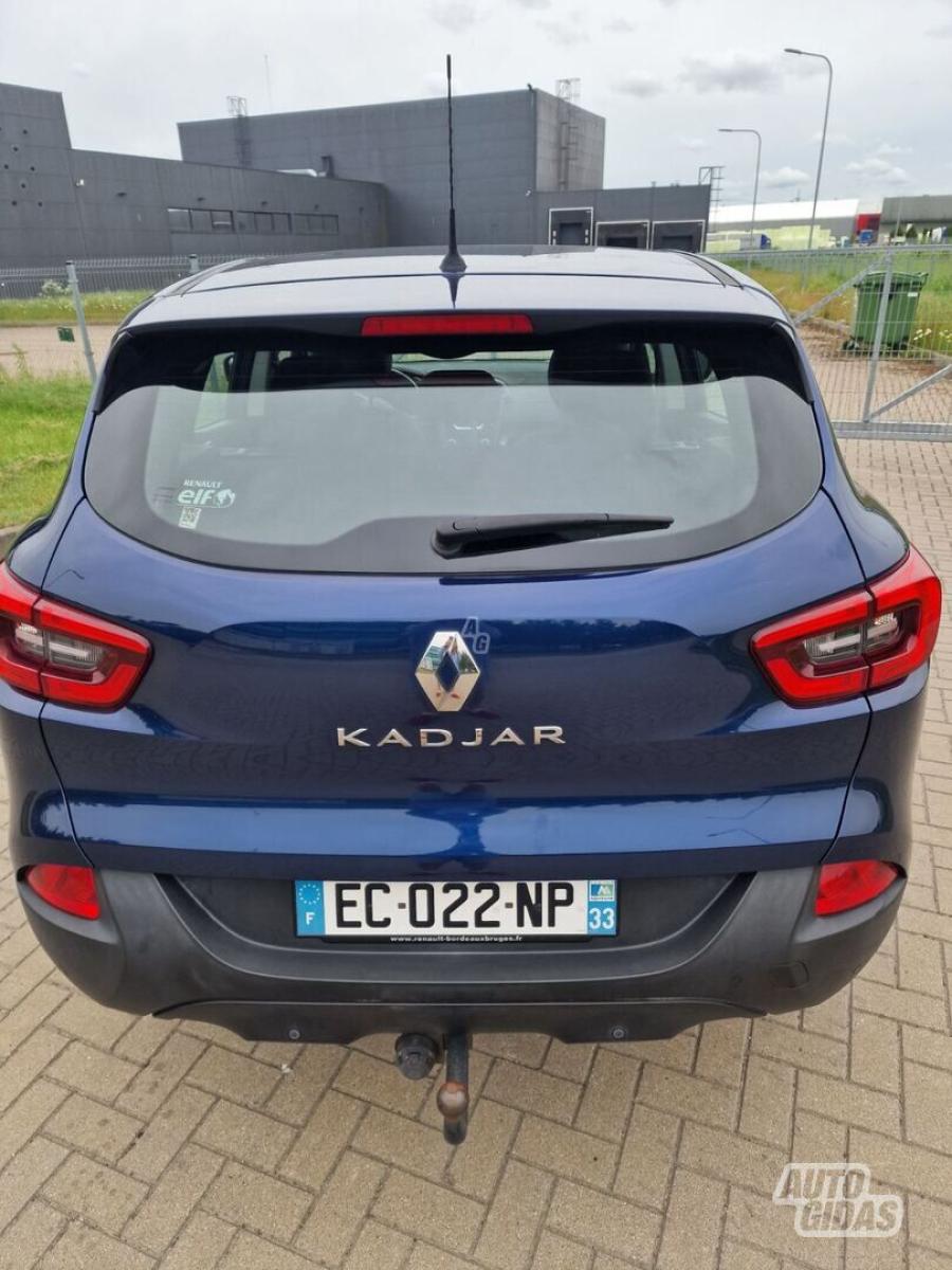Blue Renault Kadjar 2016 in Kaunas, with an engine capacity of 1.20 L and mileage of 184 thousand km for 6900 €, photo 8 on AUTOMOTO.COM.LV