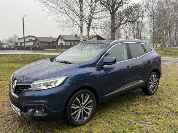 Blue Renault Kadjar 2017 in Taurage, with an engine capacity of 1.20 L and mileage of 136 thousand km for 8550 €, photo 1 on AUTOMOTO.COM.LV