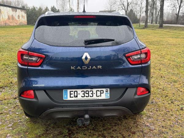 Blue Renault Kadjar 2017 in Taurage, with an engine capacity of 1.20 L and mileage of 136 thousand km for 8550 €, photo 6 on AUTOMOTO.COM.LV