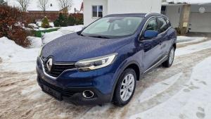 Синий Рено Kadjar 2017 в Мариямполе, объемом двигателя 1.46 л и пробегом 122 тыс. км за 10500 €, фото  на AUTOMOTO.COM.LV