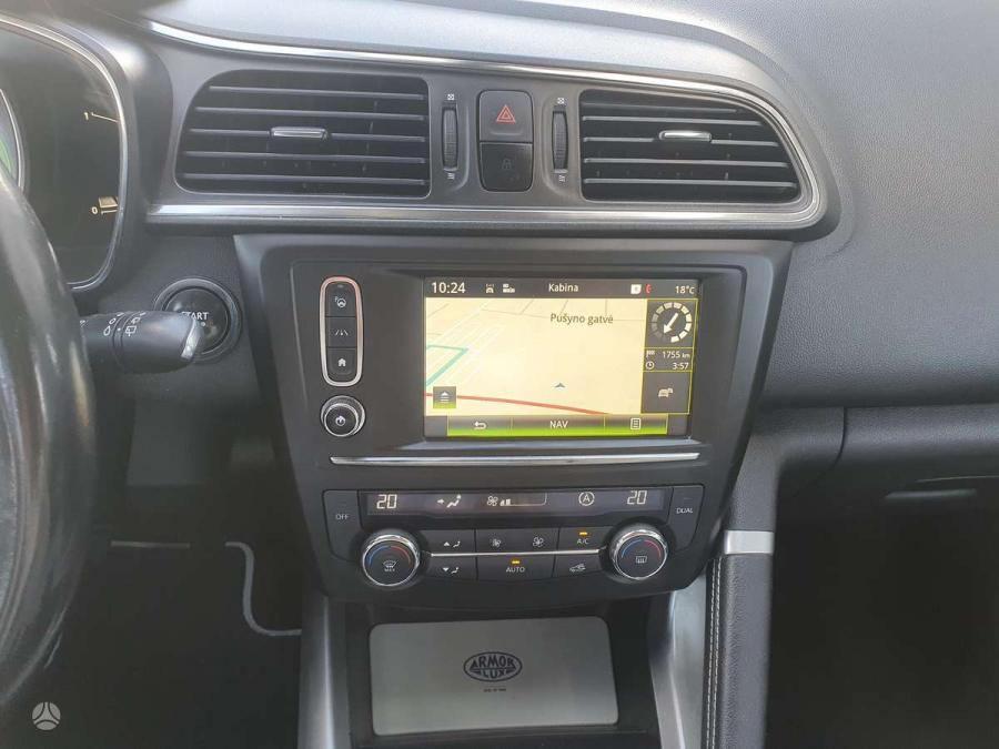 Zils Renault Kadjar 2018 Tauragė, ar dzinēja tilpumu 1.60 L un nobraukumu 274 tūkst. km par 8950 €, foto 33 vietnē AUTOMOTO.COM.LV